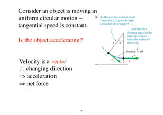 circular motion Mechanics | PDF