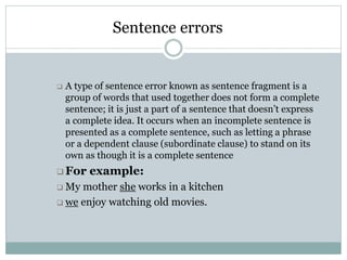 Mechanic of writing | PPTX