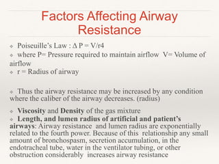 Mechanics Of breathing and Transport of gases | PPT