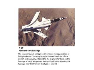 Mechanics and types of wings of air planes | PPTX