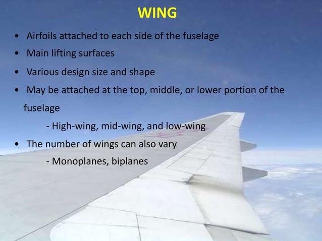 Mechanics and types of wings of air planes | PPTX