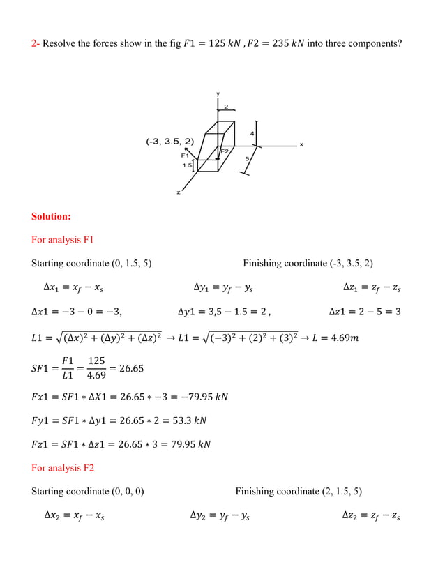 Mechanics engineering statics forces analysis 3D | PDF | Physics | Science