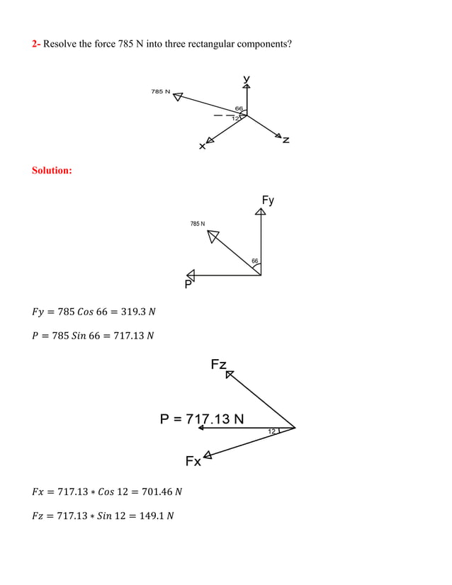 Mechanics engineering statics forces analysis 3D | PDF | Physics | Science