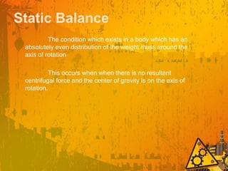 static and dynamic balance | PPTX