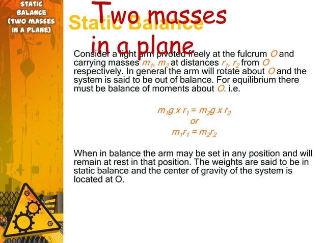 static and dynamic balance | PPTX
