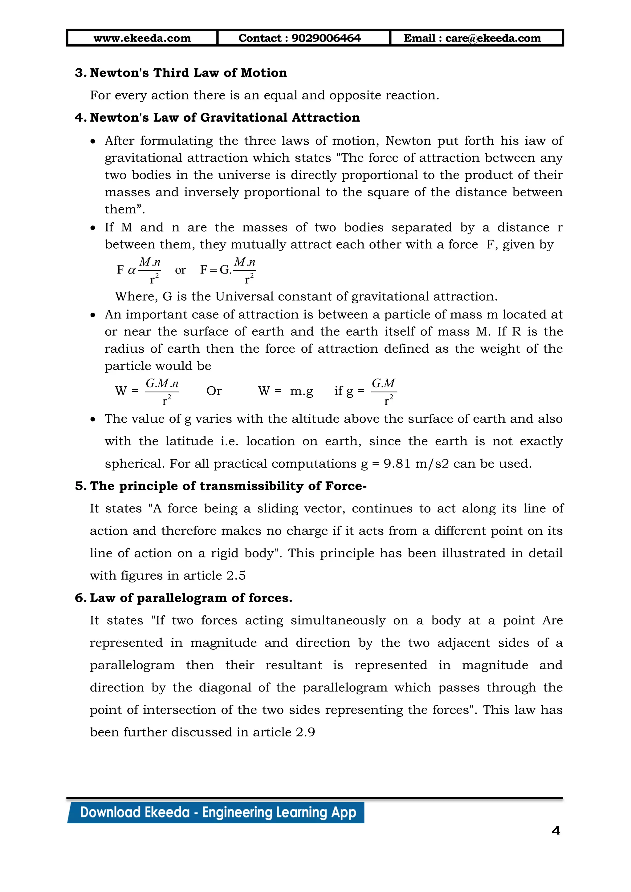 Mechanics introduction | PDF