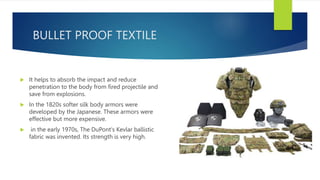 Mechanics of bullet proofing and Engineering fabric structure.pptx ...
