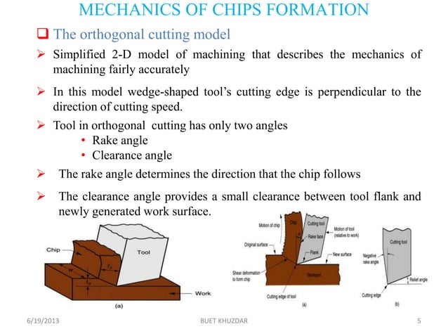 Mechanics of chips formation | PPTX | Physics | Science