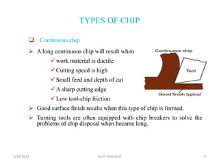 Mechanics of chips formation | PPTX