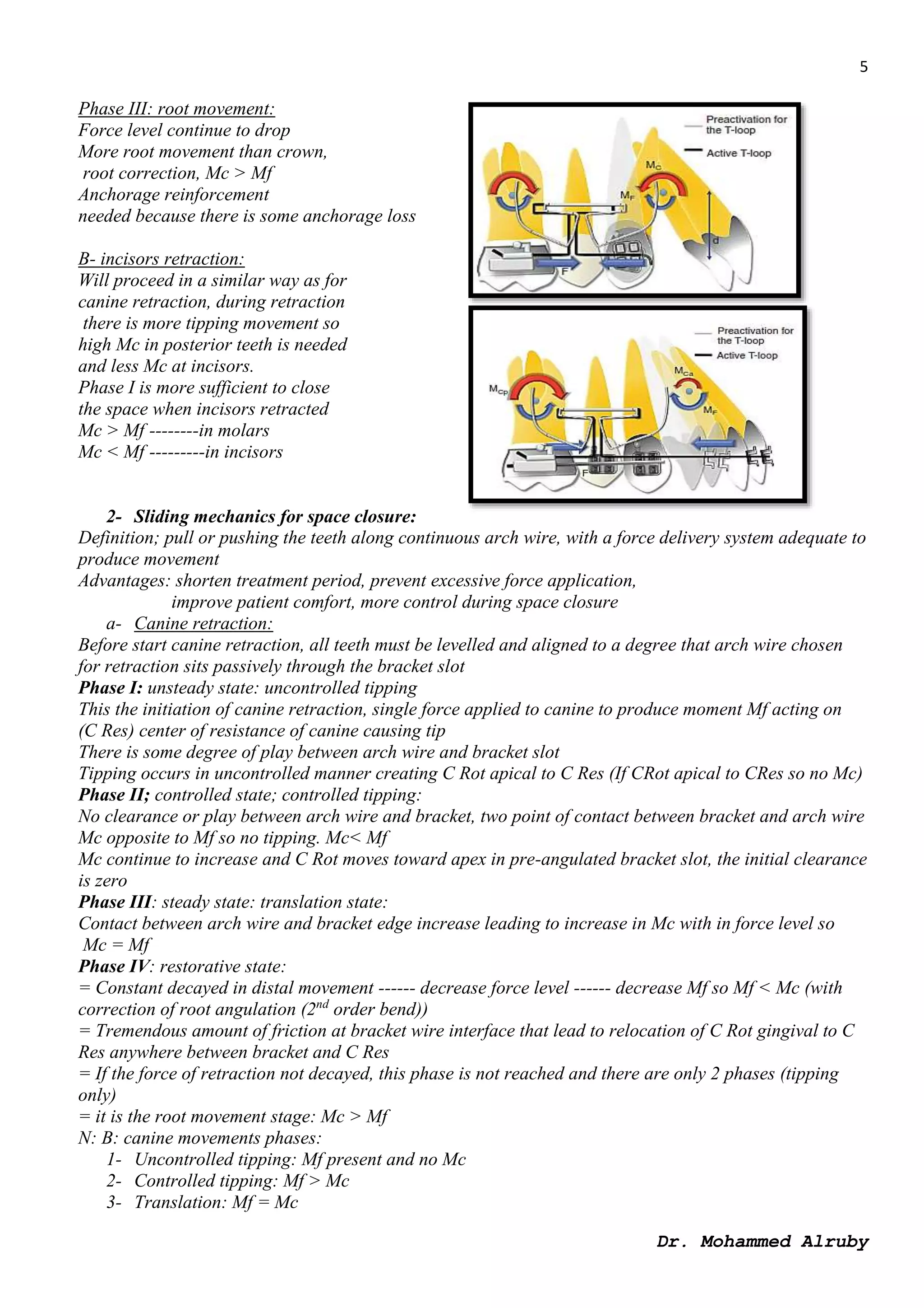 mechanics of extraction space closure.docx