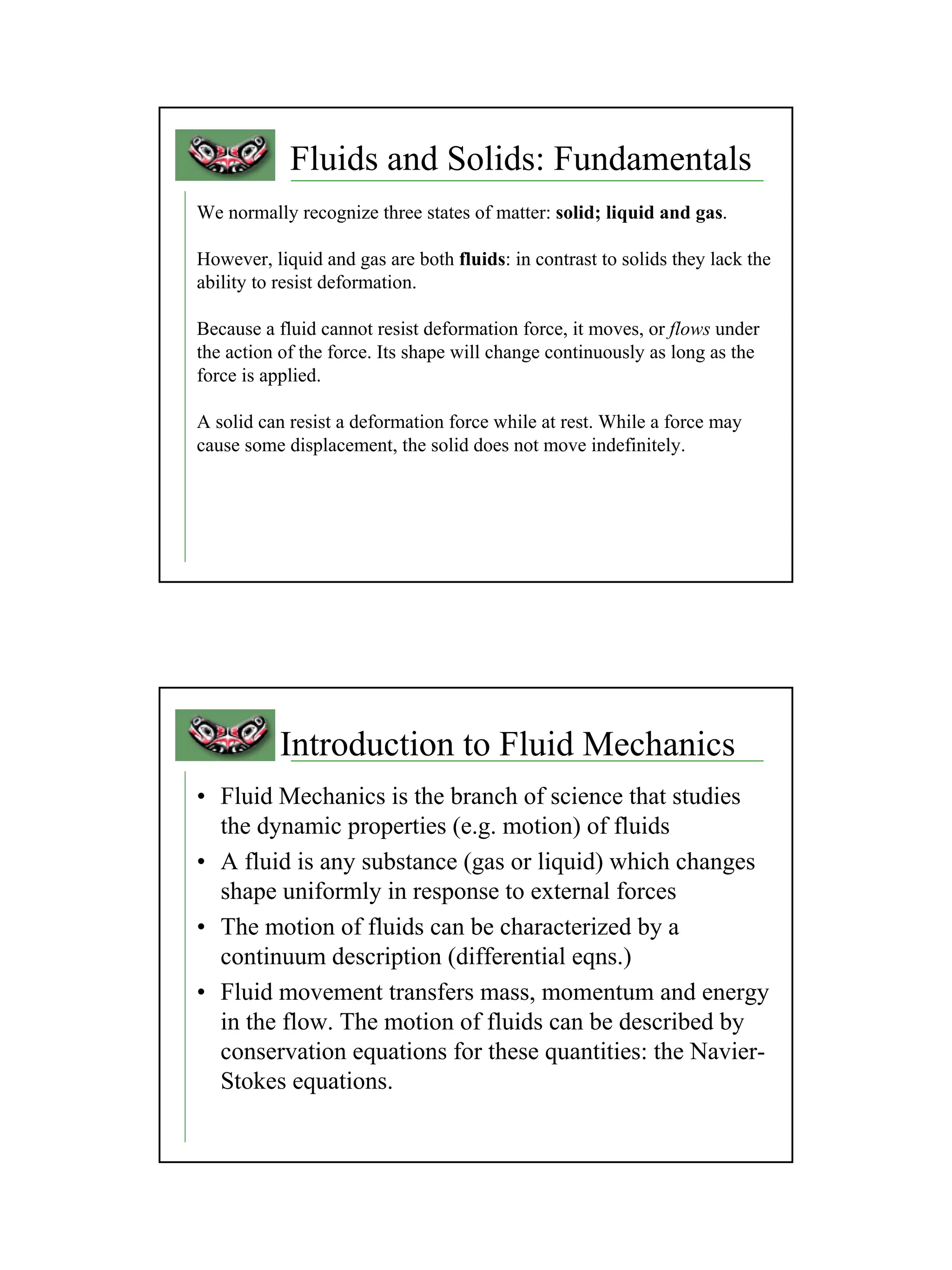 Mechanics of fluids note | PDF