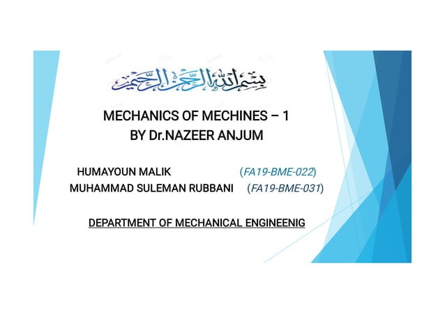 Mechanics of Machine .pdf