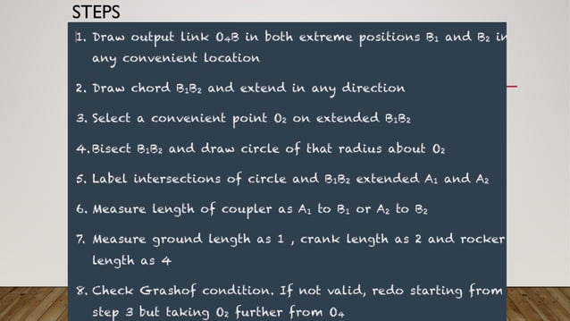 Mechanics of machinery graphical position analysis Q&A | PPT