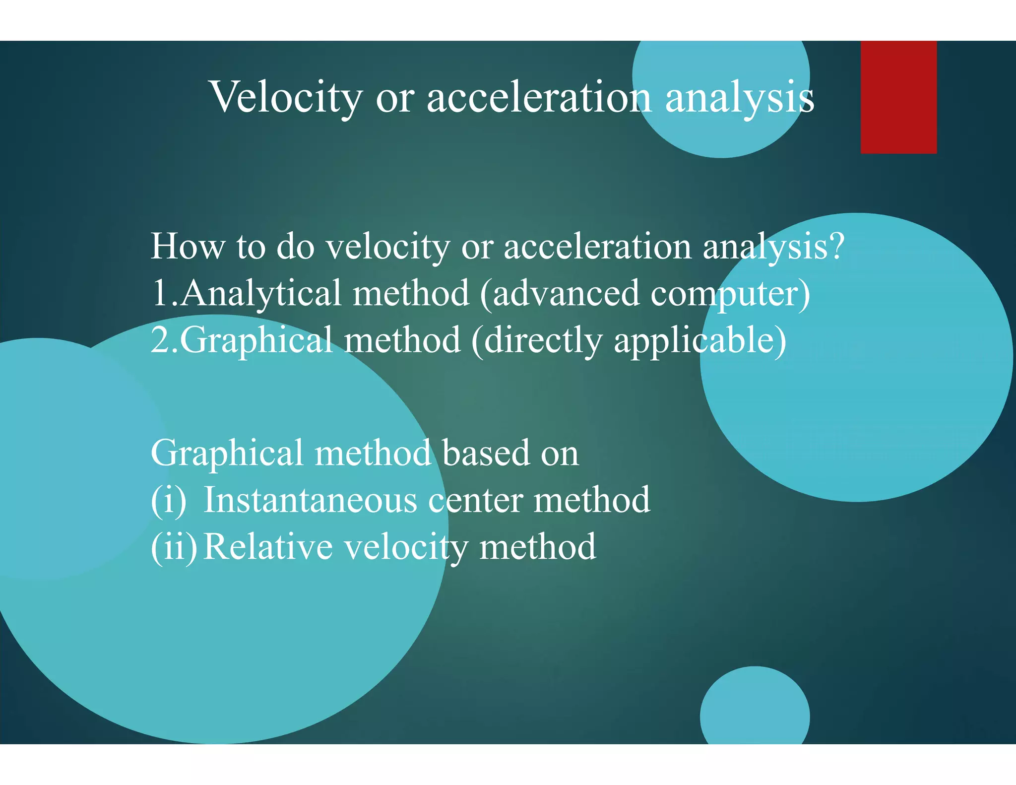 Instantaneous center method | PDF