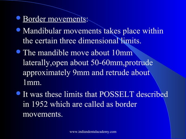 Mechanics of mandibular movement/ dental implant courses | PPT