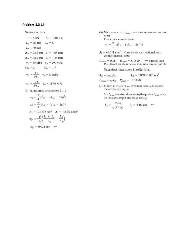 Mechanics of materials 9th edition goodno solutions manual