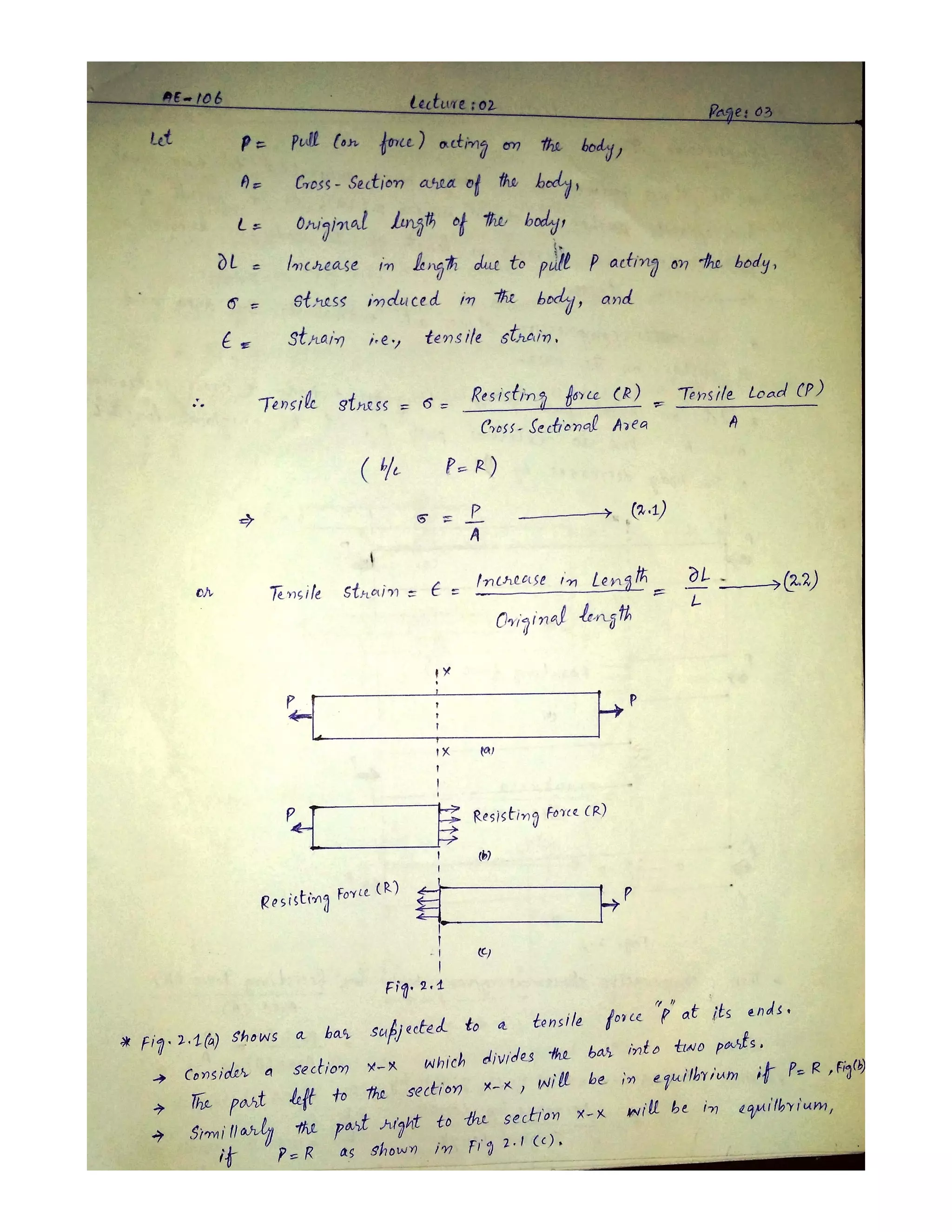 Mechanics of materials lecture 02, Engr. Abdullah Khan | PDF