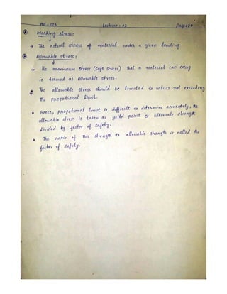 Mechanics of materials lecture 02, Engr. Abdullah Khan | PDF