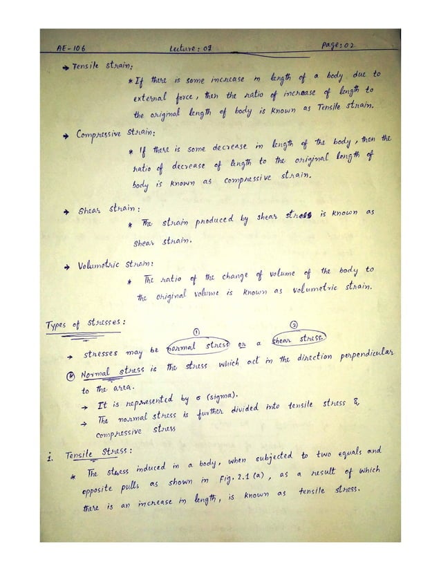 Mechanics of materials lecture 02, Engr. Abdullah Khan | PDF