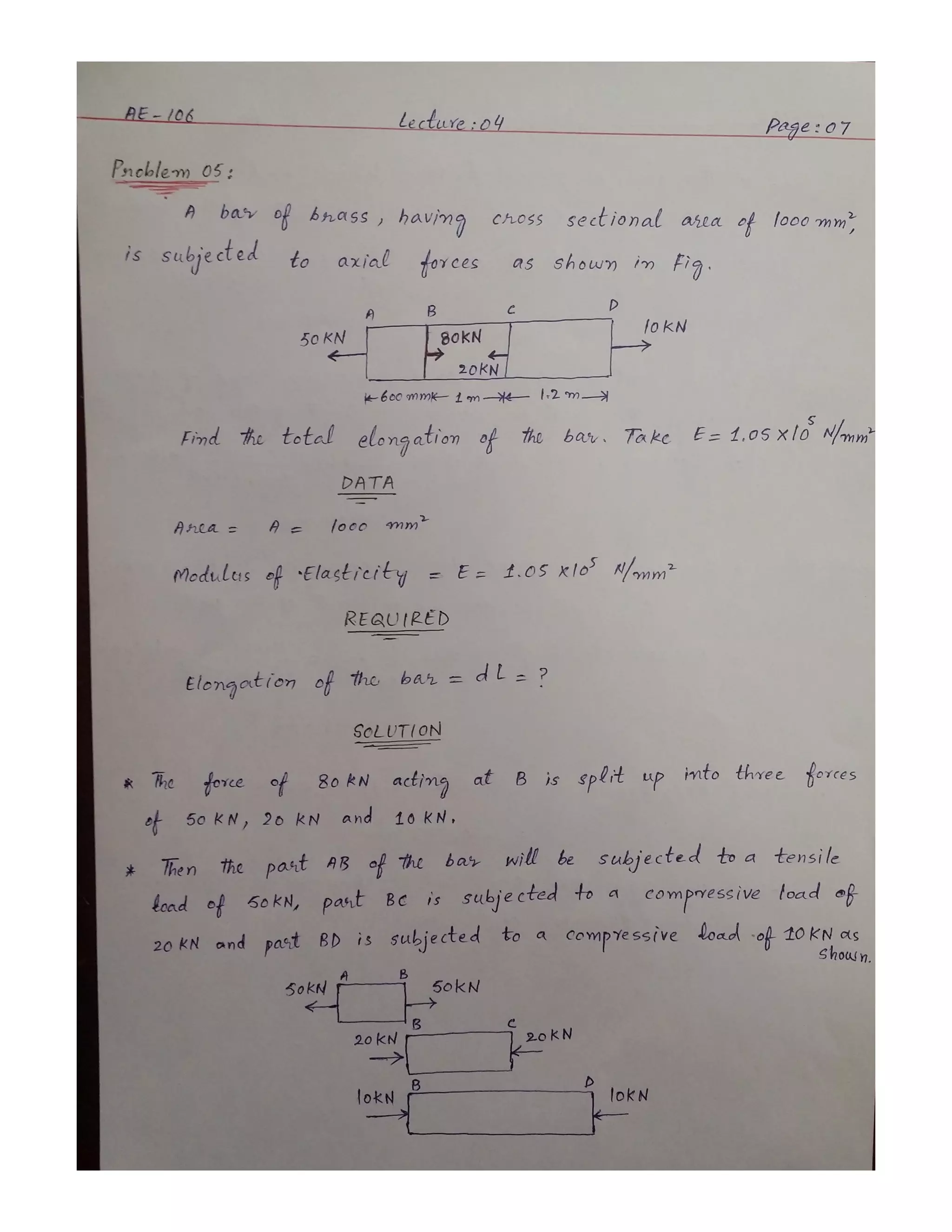 Mechanics of materials lecture 04, Engr. Abdullah Khan | PDF