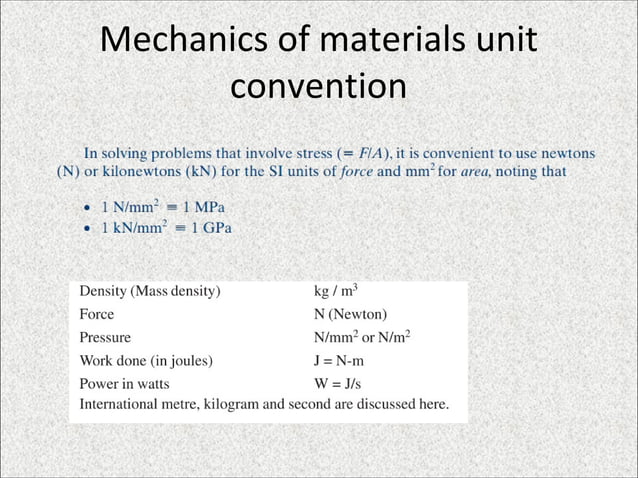Mechanics of materials lectures1 ppt | PPT