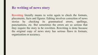 Mechanics of news editing | PPTX