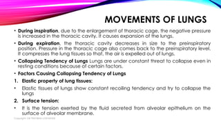 Physiology of Respiration-Mechanics of Respiration | PPT