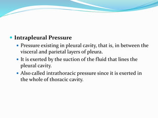 Mechanics of respiration ii | PPTX