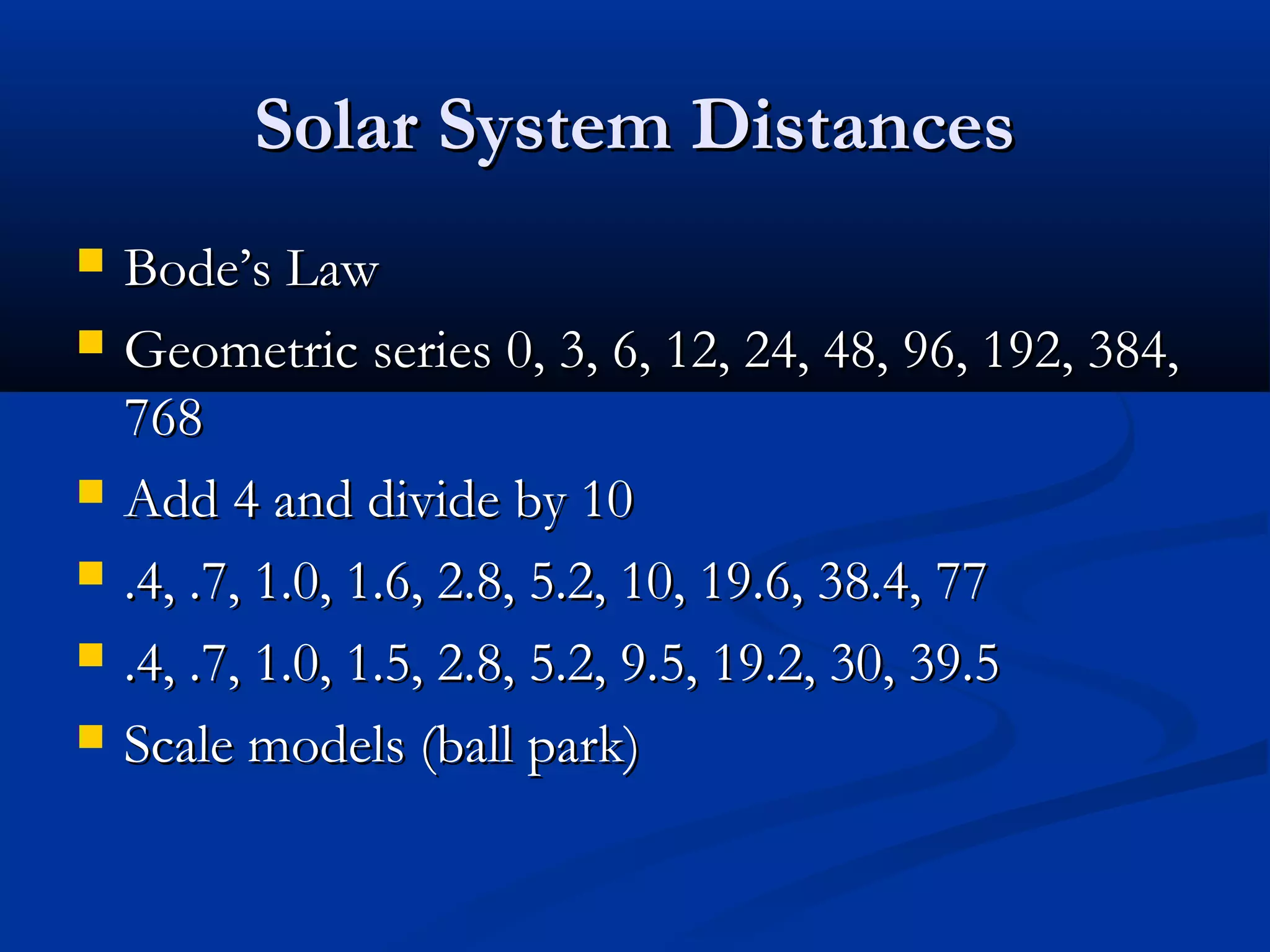 Mechanics of solar system part i | PPT