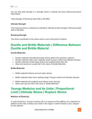 Mechanics of solids pdf | PDF