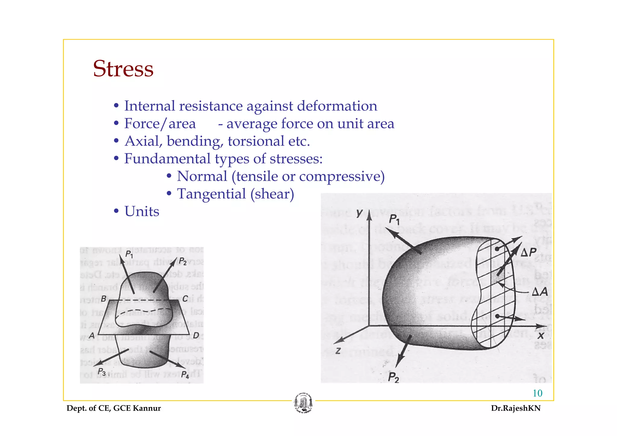 Mechanics of structures - module1 | PDF