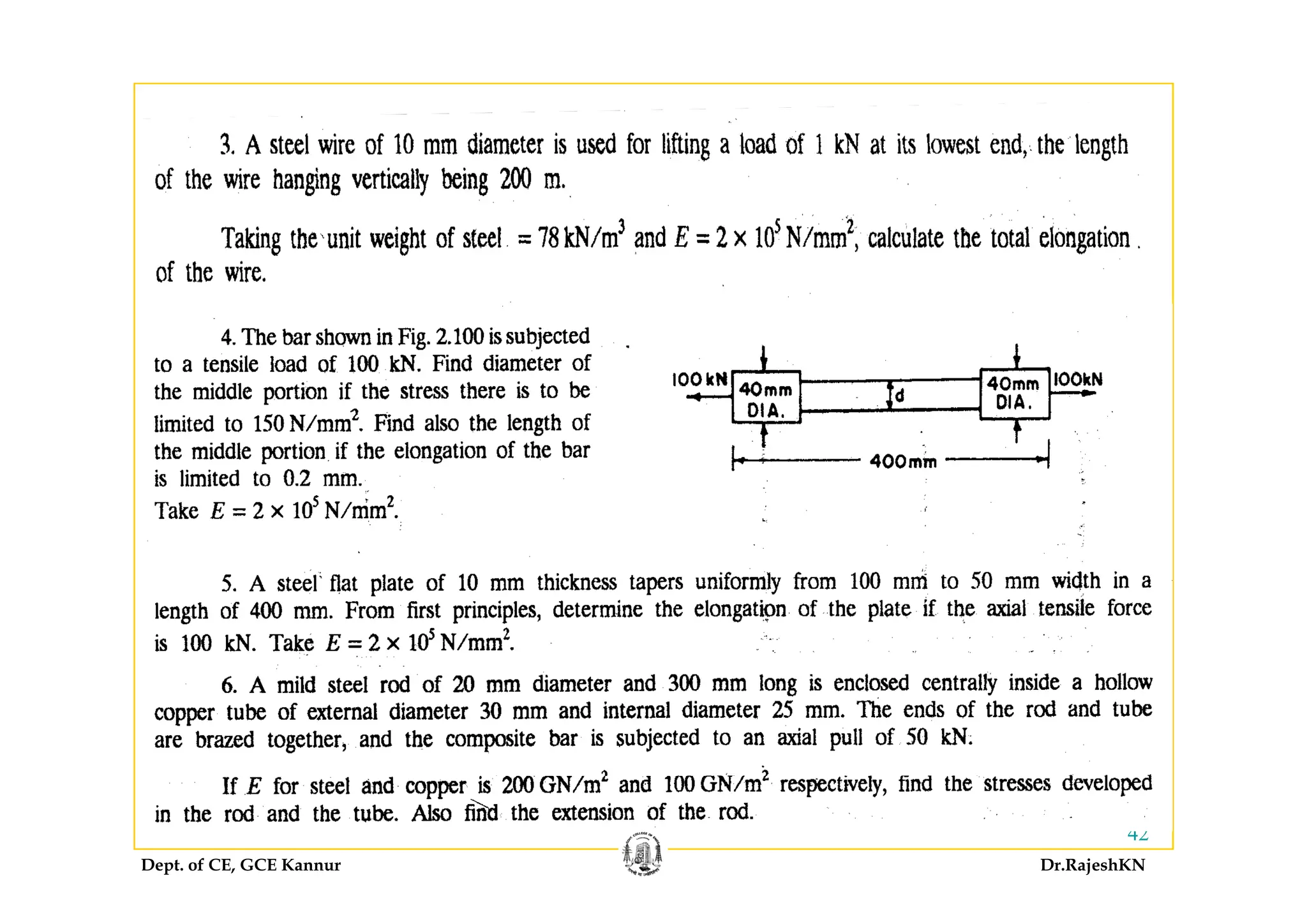 Mechanics of structures - module1 | PDF | Physics | Science