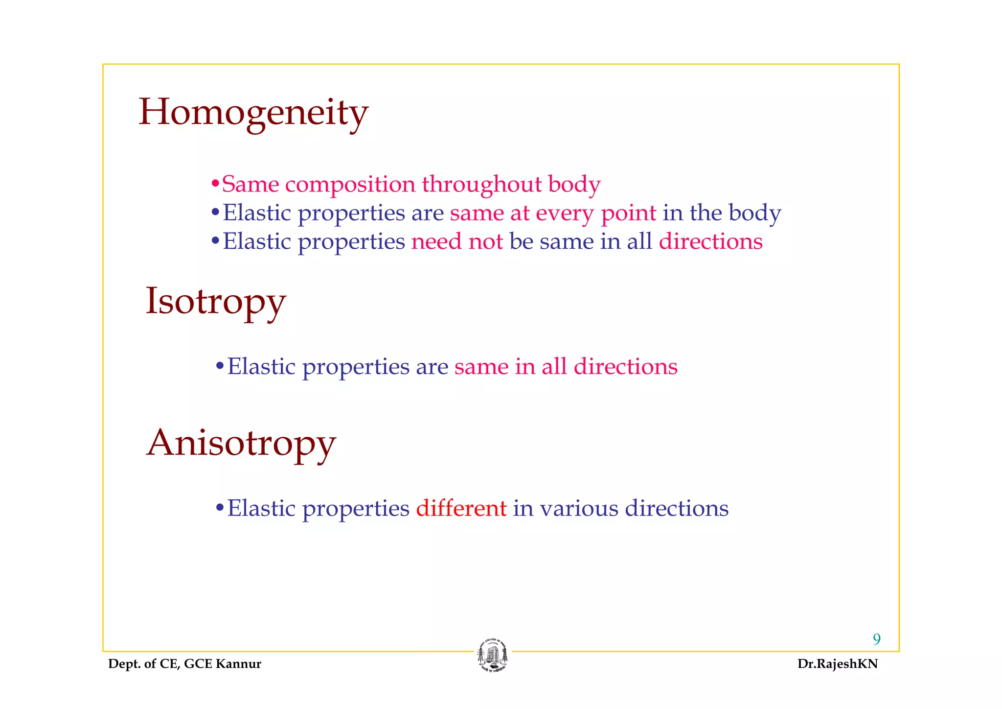 Mechanics of structures - module1 | PDF | Physics | Science