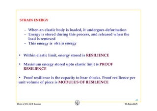 Mechanics of structures - module1 | PDF