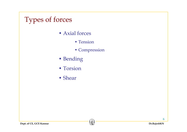 Mechanics of structures - module1 | PDF | Physics | Science