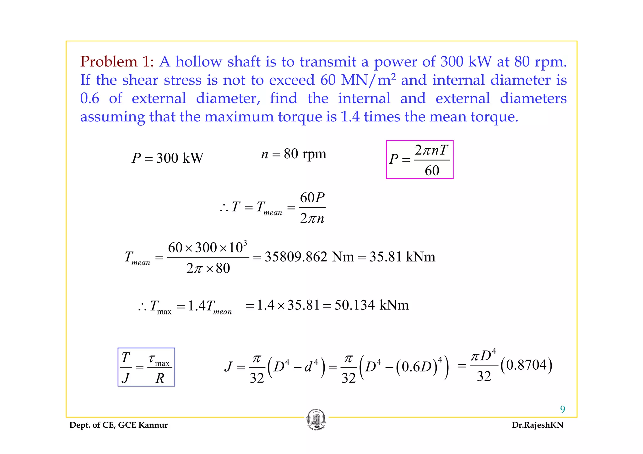 Mechanics of structures module2 | PDF