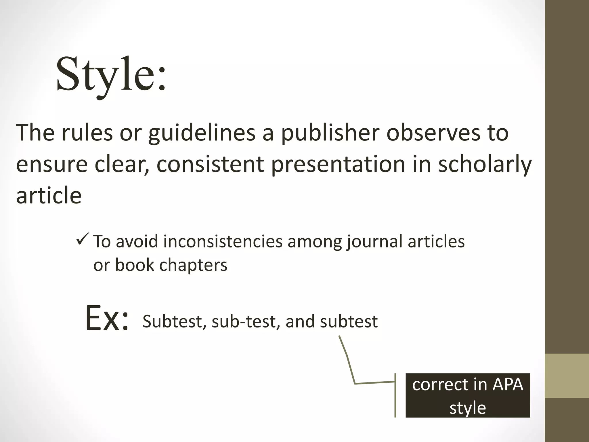 Mechanics of style | PPT