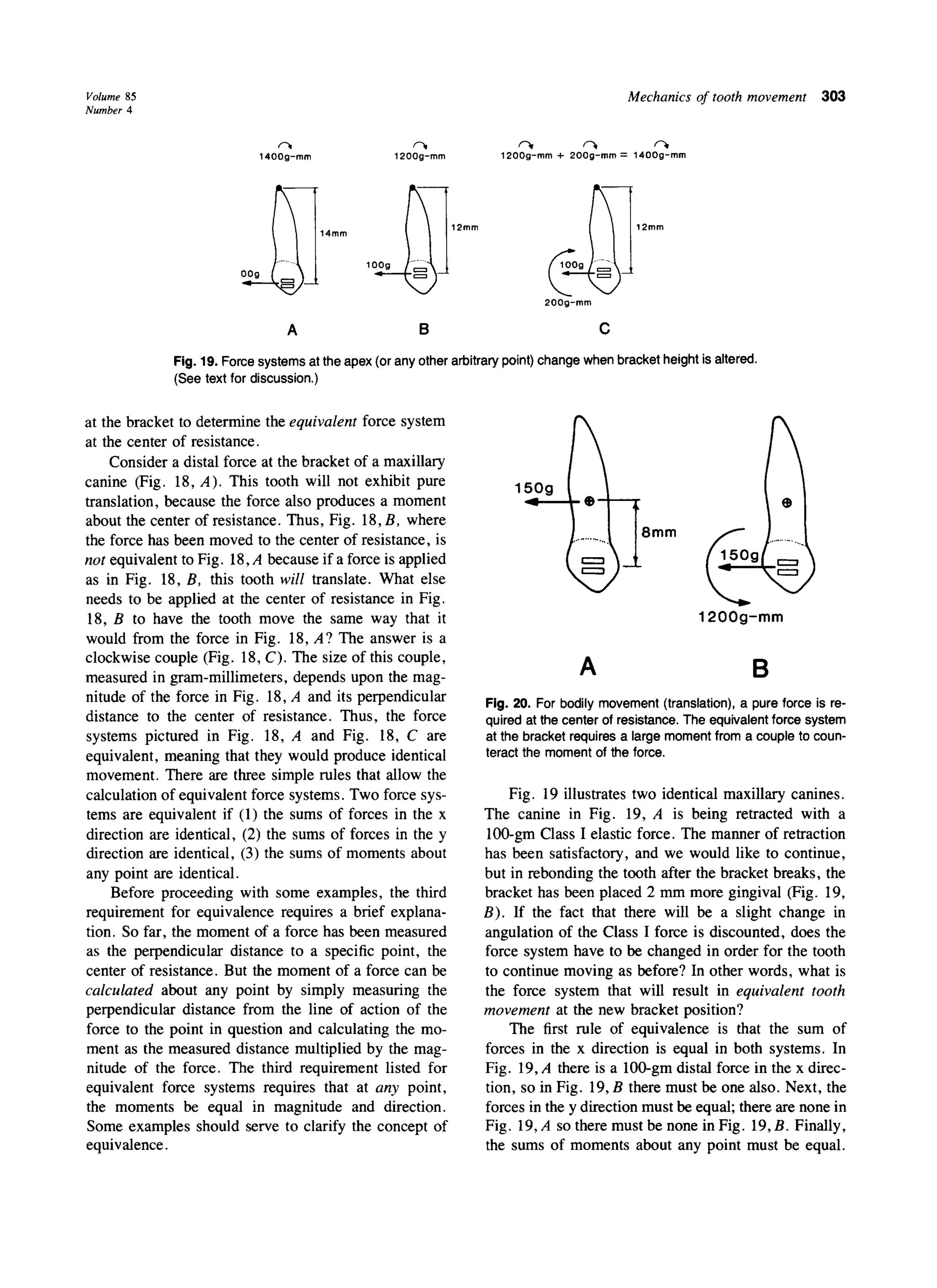 Mechanics of tooth movement | PDF