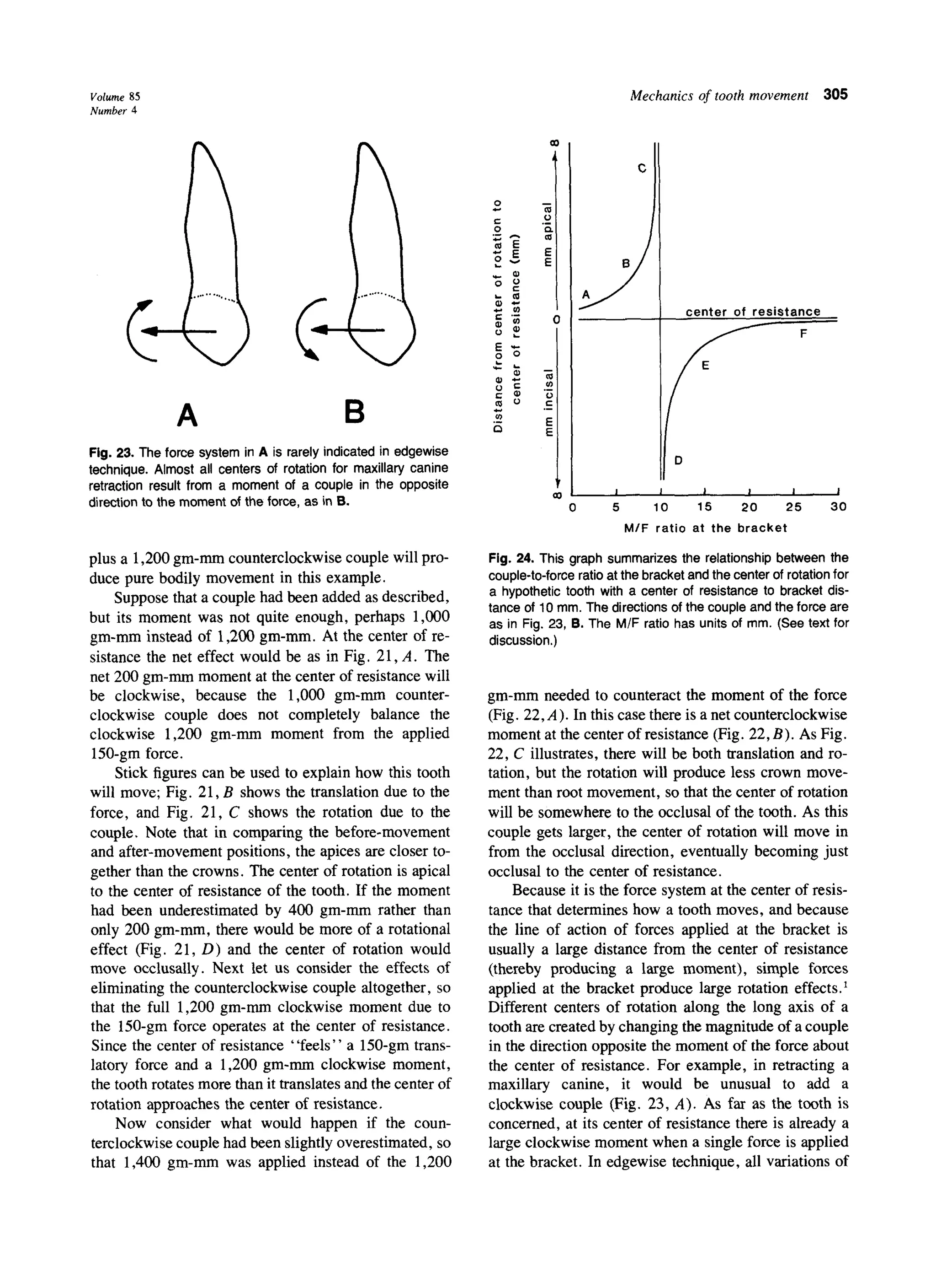 Mechanics of tooth movement | PDF