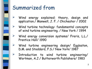 A Mechanics of Wind Turbine short summary | PPT