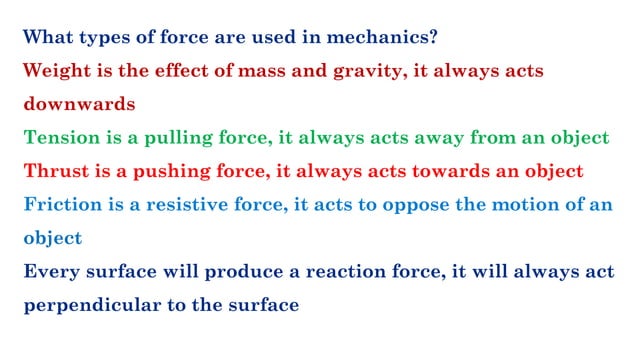 Cambridge IGCSE A level Mechanics PPT.pptx