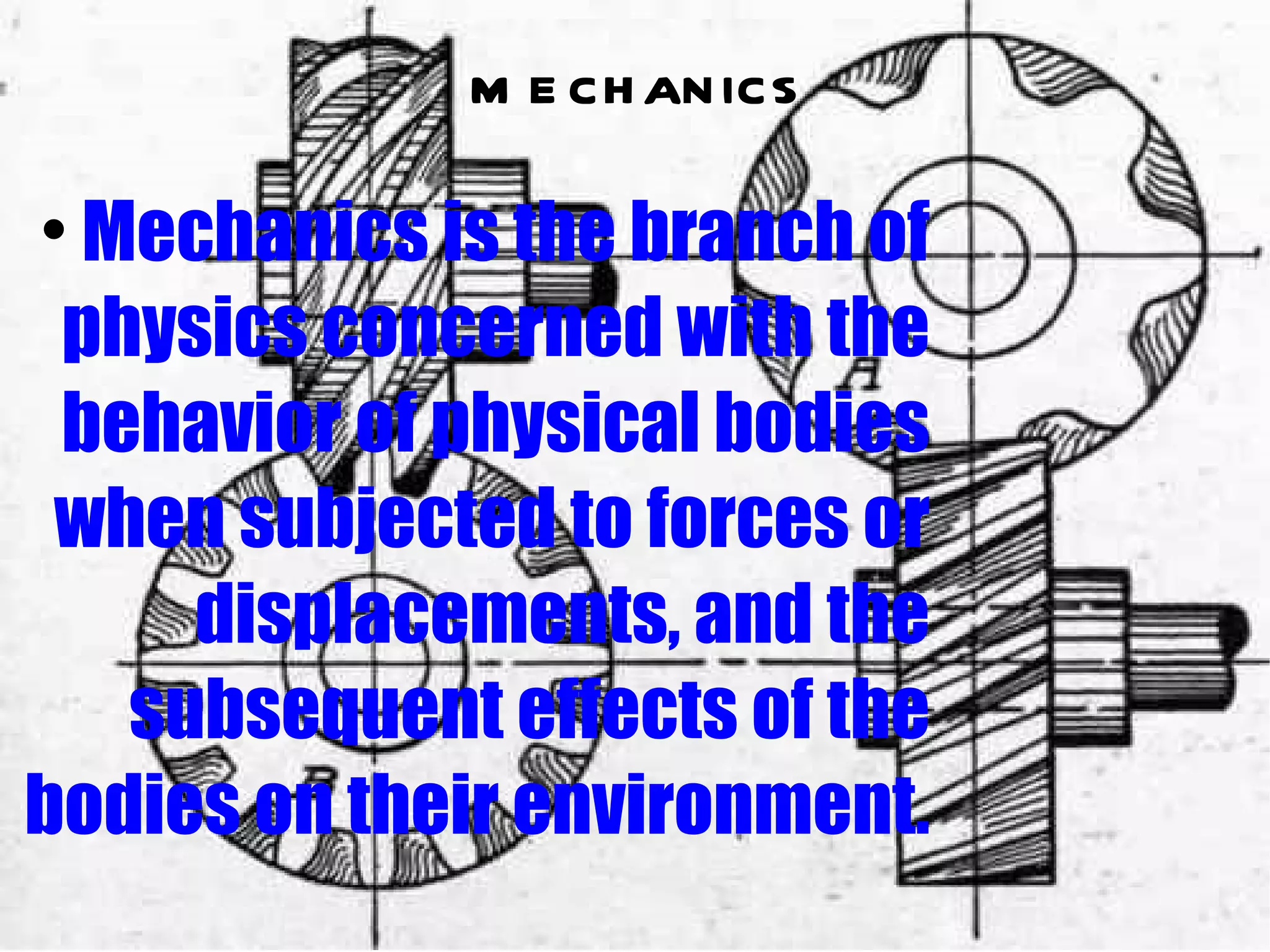Mechanics presentation | PPT