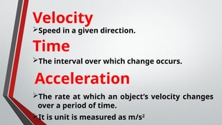 MECHANICS Terminologies.pptx Advance Physics | PPTX