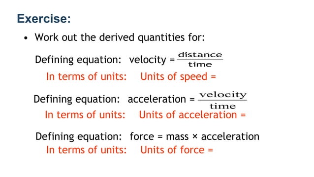 Mechanics Chapter 1 units, base & derived quantities | PDF | Physics ...