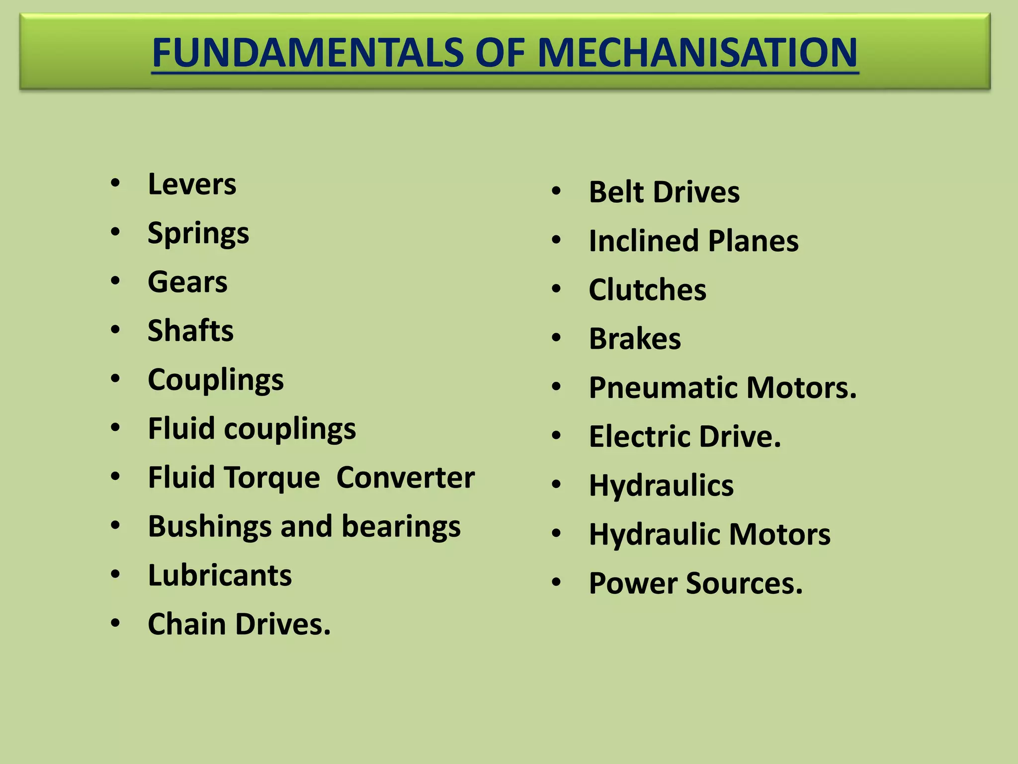 Mechanised construction | PPTX