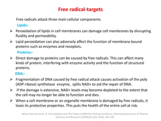 Mechanisim and generation of free radicals | PPTX