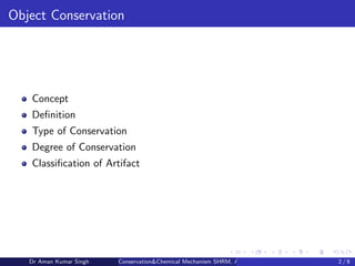 Conservation and Chemical Mechanism basic Concept and Value | PDF