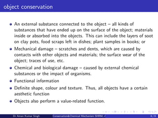 Conservation and Chemical Mechanism basic Concept and Value | PDF