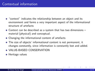 Conservation and Chemical Mechanism basic Concept and Value | PDF