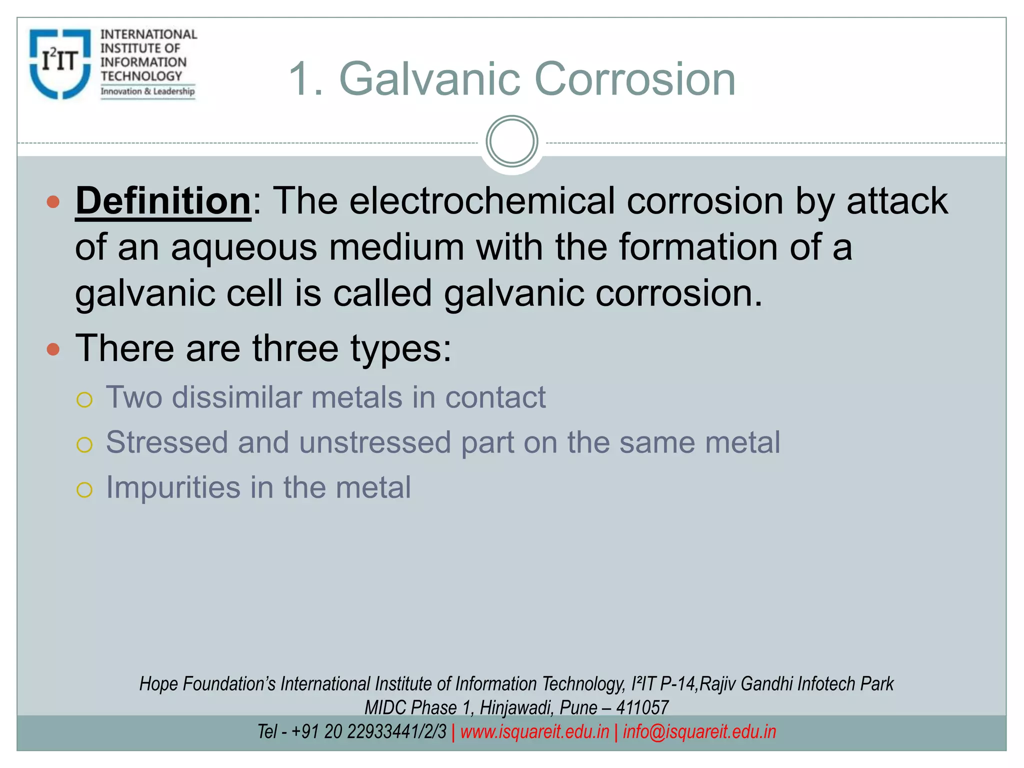 Mechanism of Corrosion | Applied Science | PPTX